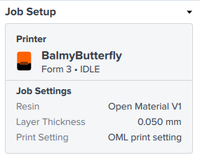Printing with Open Material Mode (SLA)